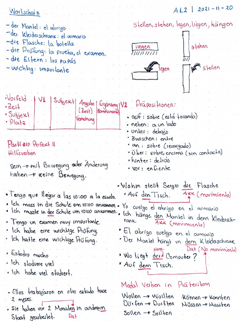 German A1 - Prepositions | PDF