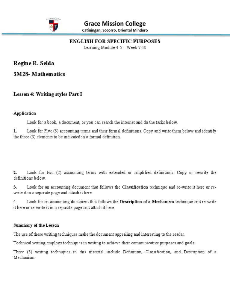 ESP Module 4-5 | PDF | Information | Human Communication