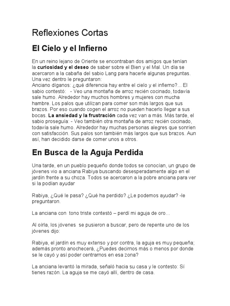Reflexiones Cortas | PDF