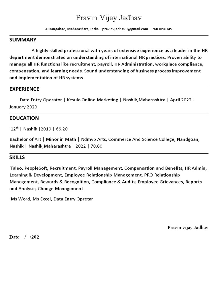 Pravin Vijay Jadhav | PDF