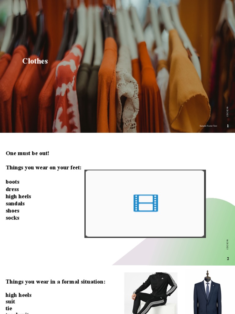 Clothes | PDF | Clothing | Composition (Visual Arts)