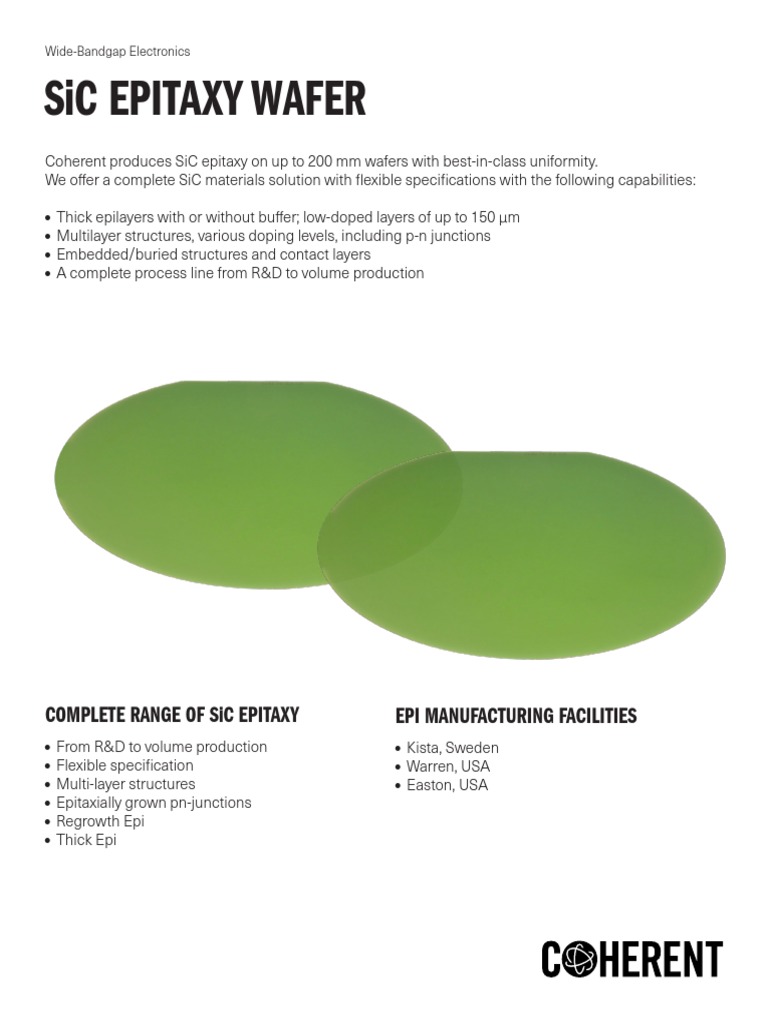 SiC Epitaxy Wafer | PDF | Wafer (Electronics) | Doping (Semiconductor)