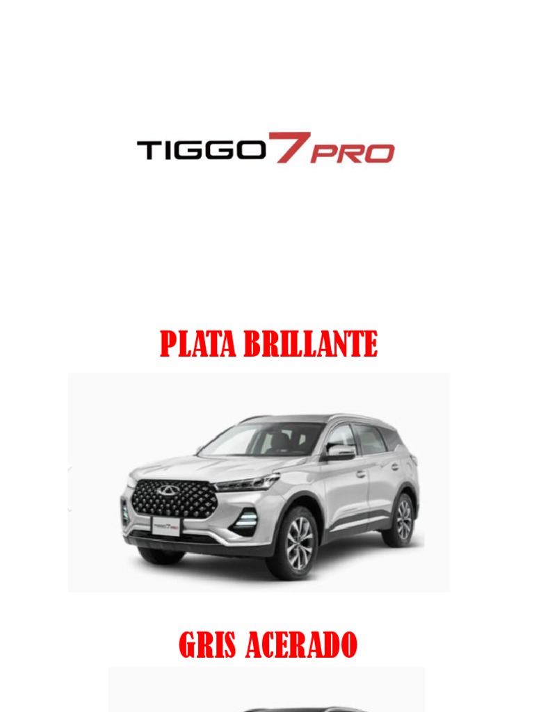Colores TIGGO 7 PRO | PDF