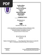 Editable Sample Certificate Template For Kinder, Grade 6, Grade 10 ...