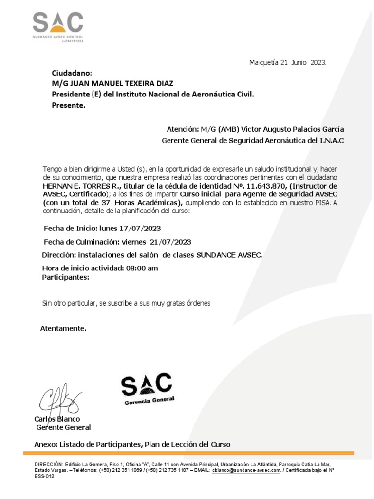 Curso Agente Avsec 17 Julio Al 21 Julio | PDF | Aeropuerto | Aviación
