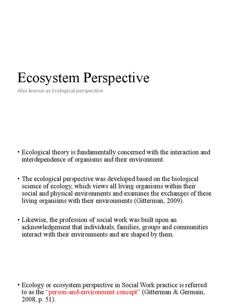 Ecosystemsperspective Unit2 | PDF | Ecology | Stress (Biology)