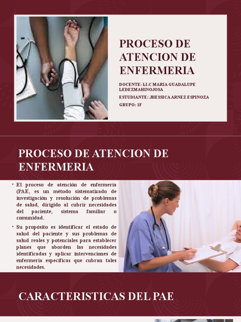 Proceso de Atencion de Enfermeria | PDF | Enfermería | Cuidado de la salud