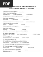 100 Questions Réponses Culture Générale | PDF | Continent | Mer