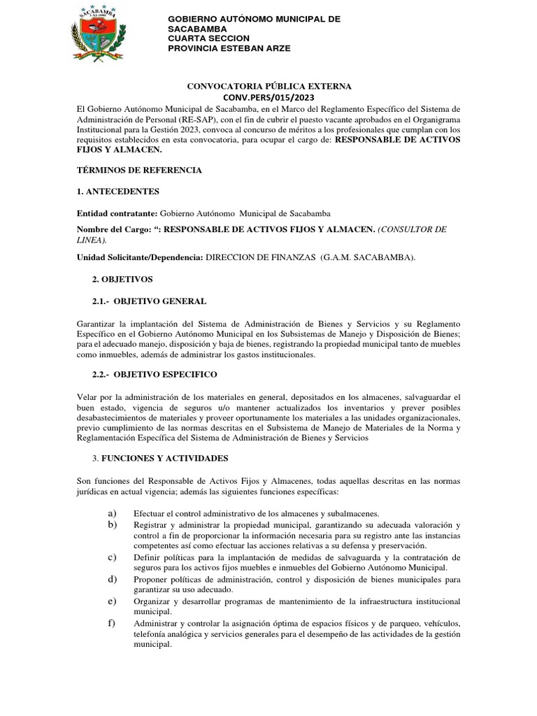 SACABAMBA | PDF | Bienes | Propiedad