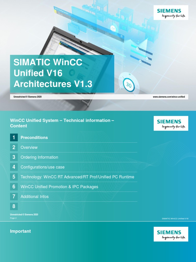 SIMATIC WinCC Unified V16 Architecture EN V1 4 | PDF | Microsoft ...