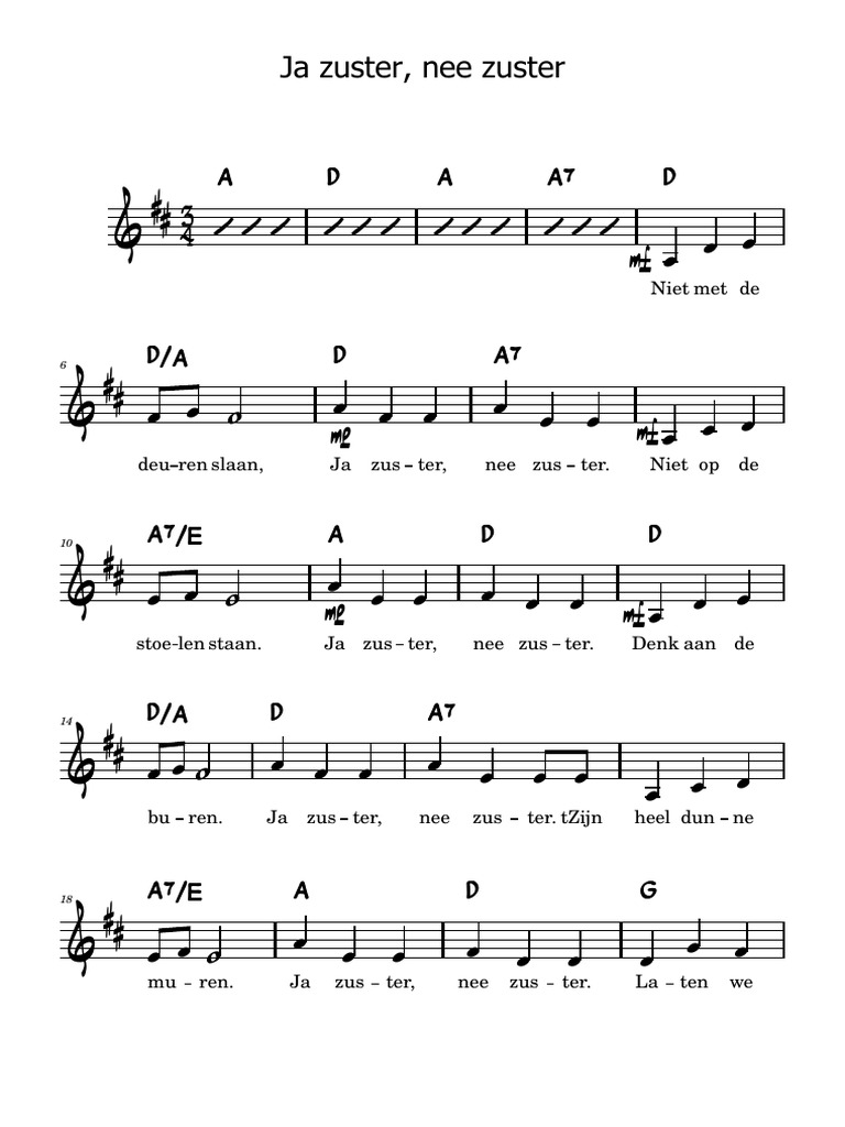 Ja Zuster, Nee Zuster | PDF
