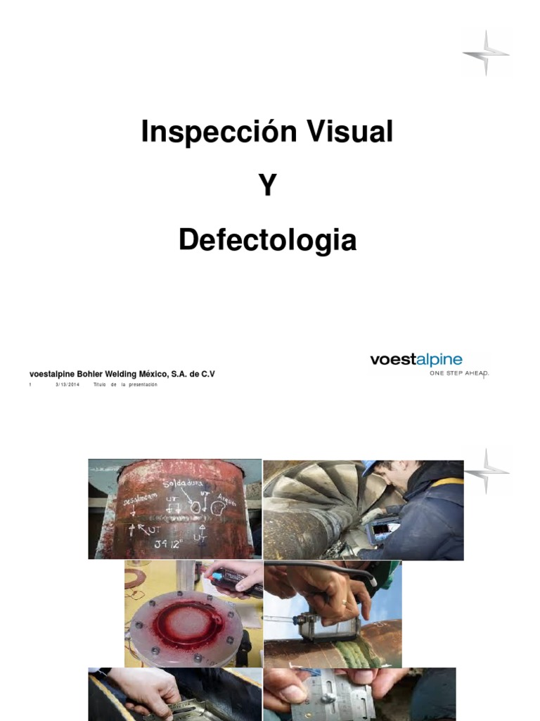 Inspeccion Visual y Defectologia | PDF | Construcción | Soldadura