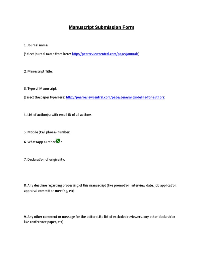 Sdi Manuscript Submission Form Pdf