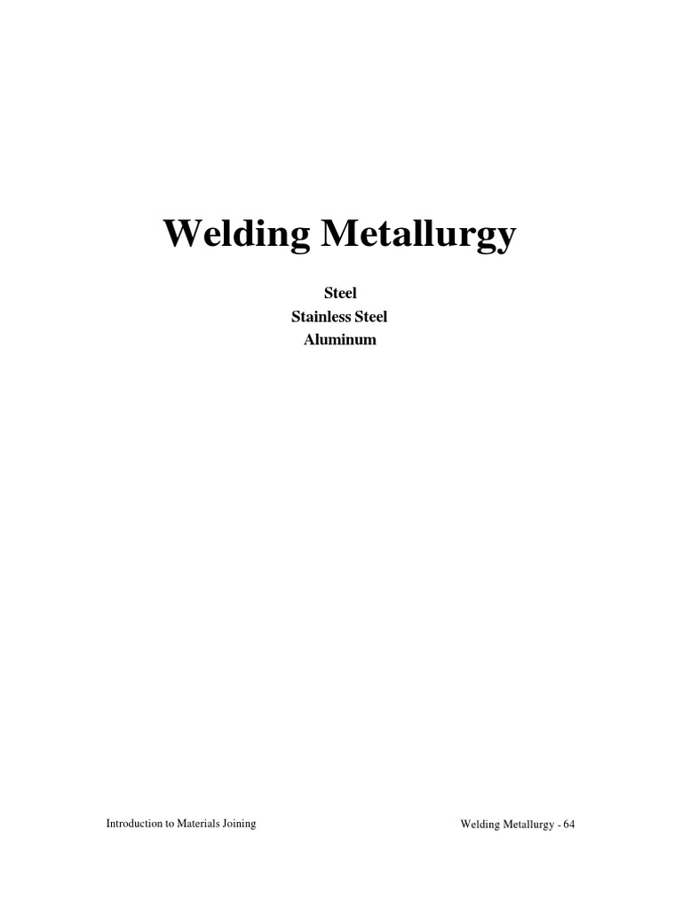 Metalurgia de La Soldadura | PDF | Stainless Steel | Steel