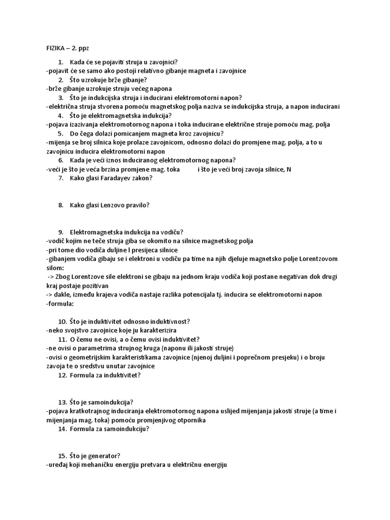 FIZIKA-2 PPZ | PDF