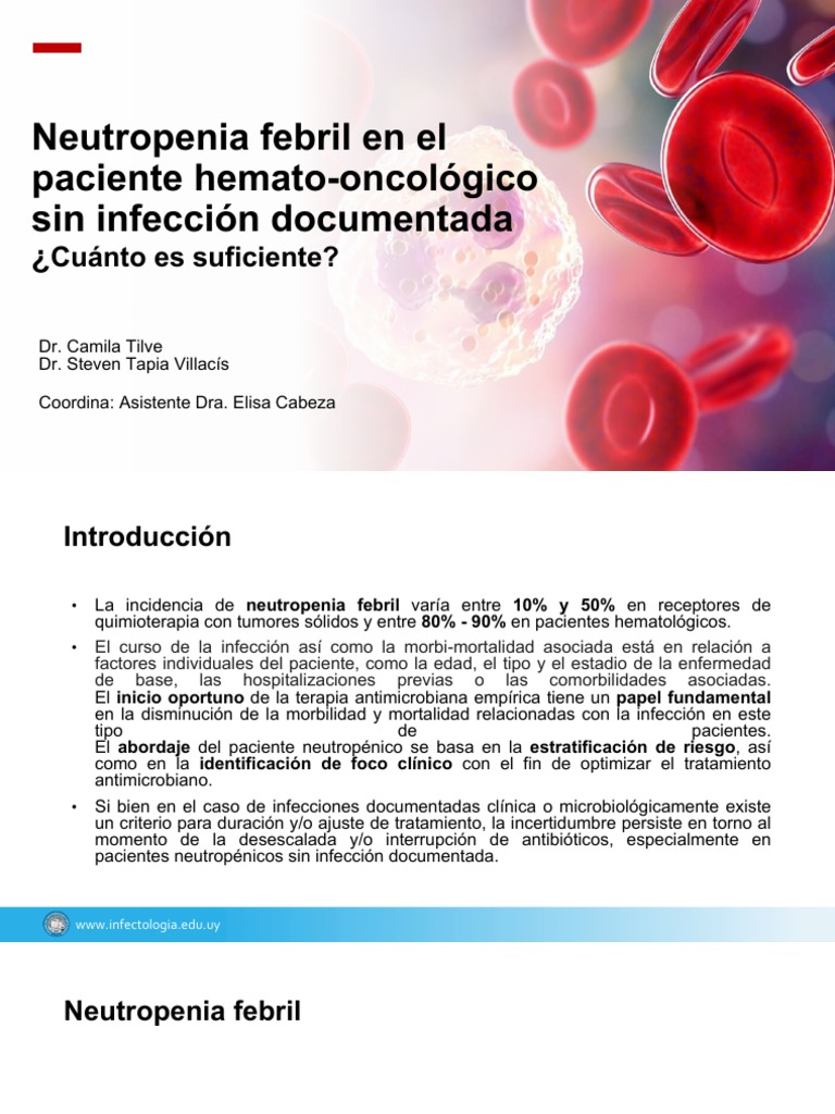 Neutropenia Febril | PDF | Septicemia | Pseudomonas Aeruginosa