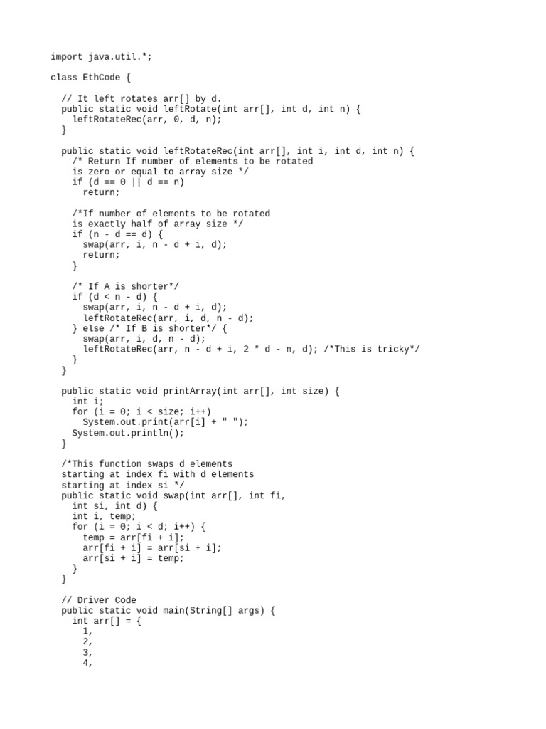 32-Block Swap Algorithm-03-06-2023 | PDF