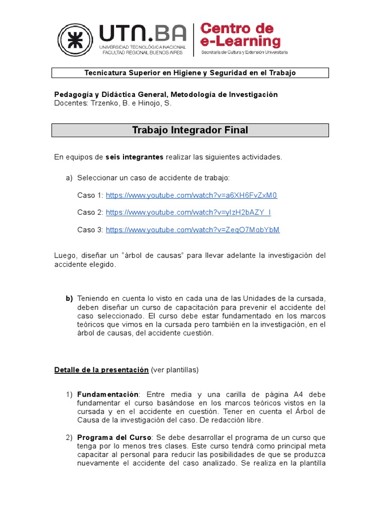 Trabajo Integrador Final | PDF | Aprendizaje | Cognición