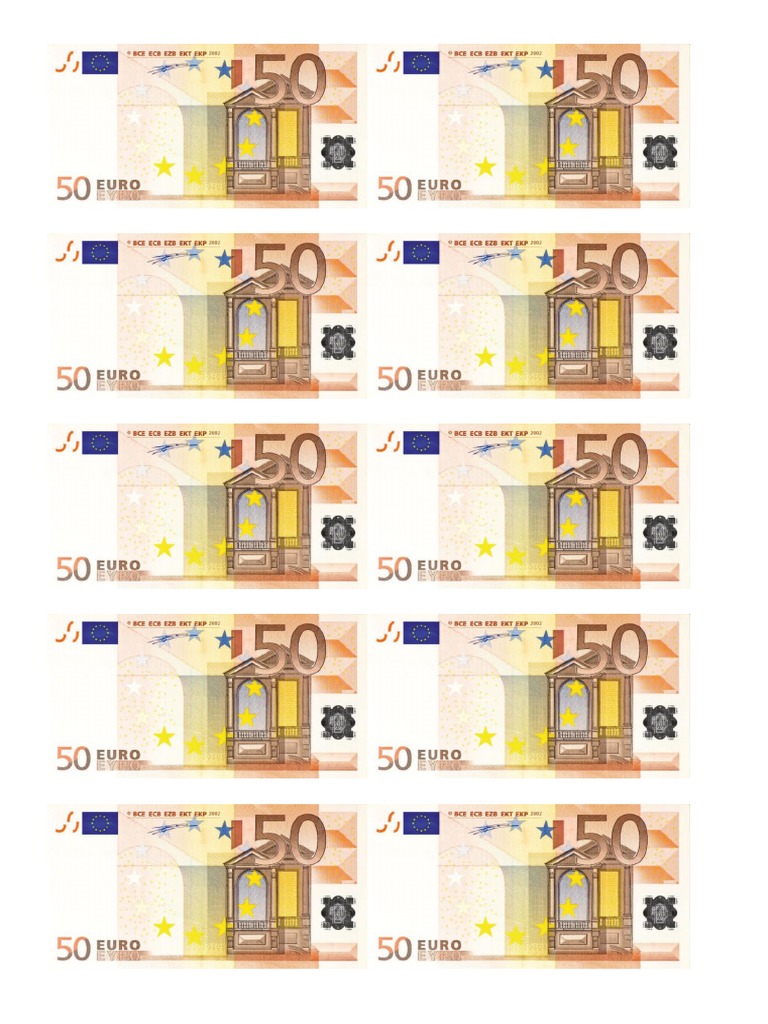 Planche Billets 50euros | PDF