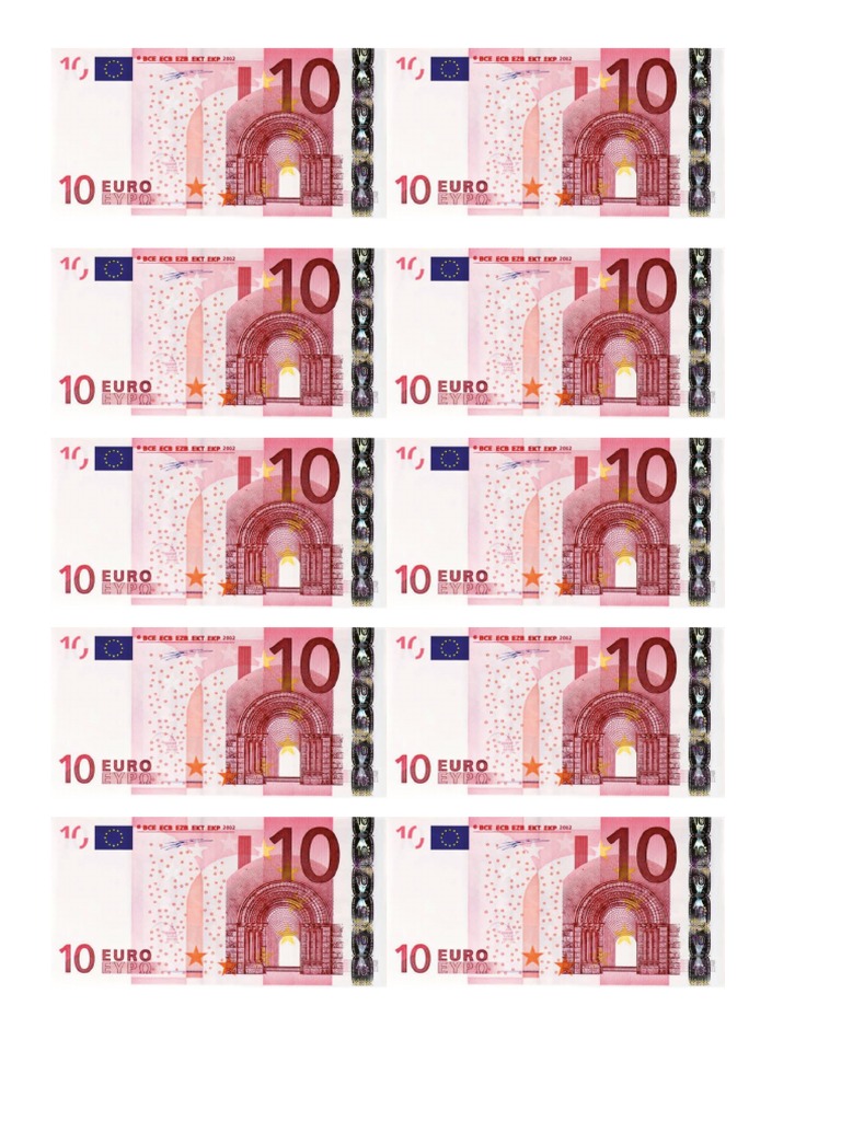 Planche Billets 10euros | PDF