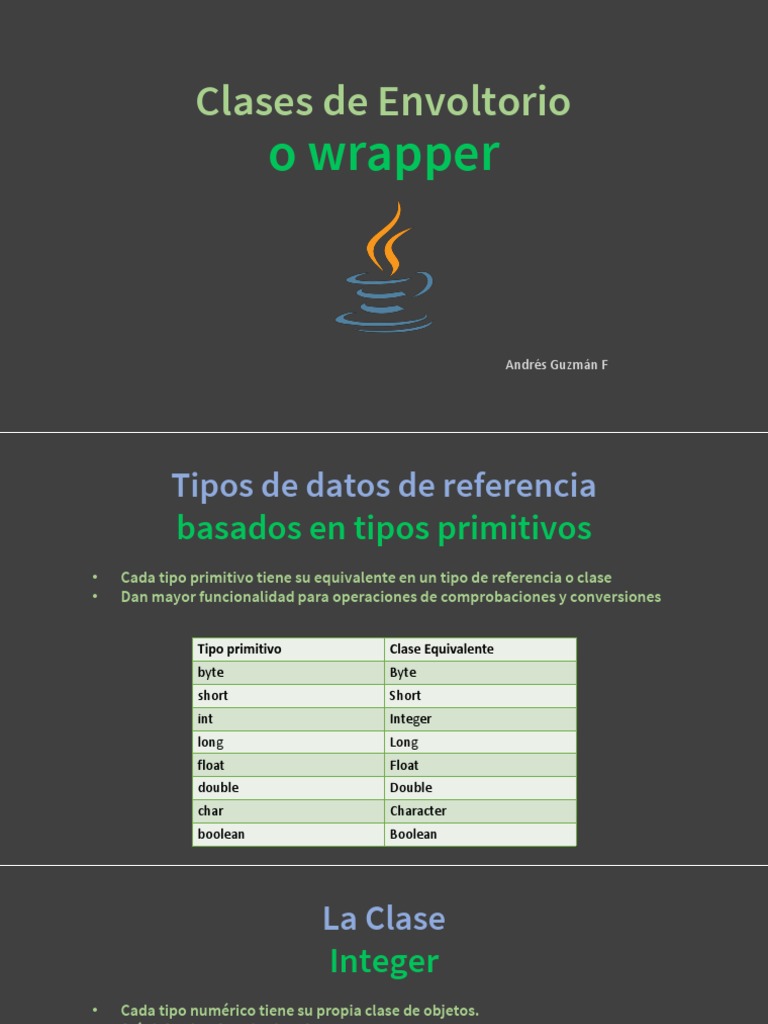 6 Clases Wrapper | PDF | Modelos de computación | Informática teórica