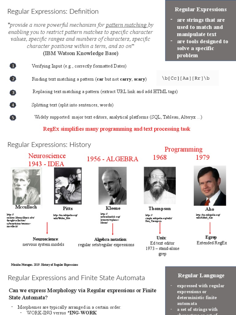 Intro Regular Expressions Lecture Pdf Regular Expression Computer Programming