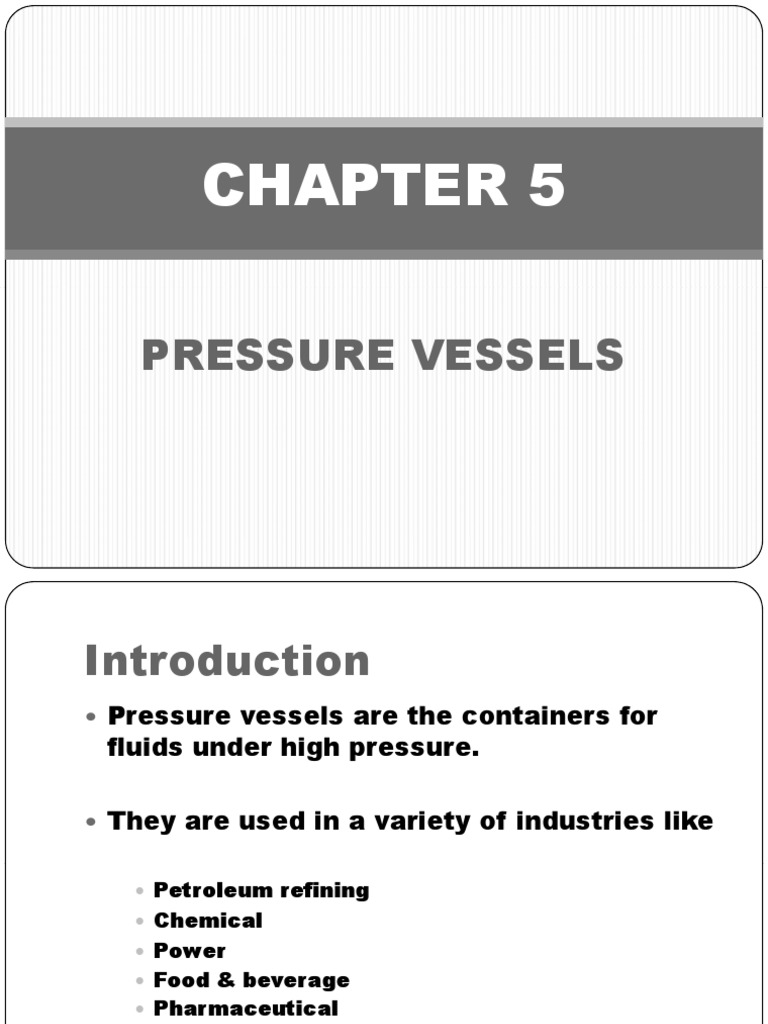Pressure Vessels Slides | PDF | Stress (Mechanics) | Civil Engineering