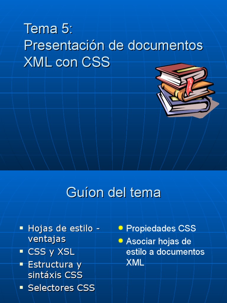 05.presentación de Documentos XML Con CSS | PDF | Hipervínculo | Xml