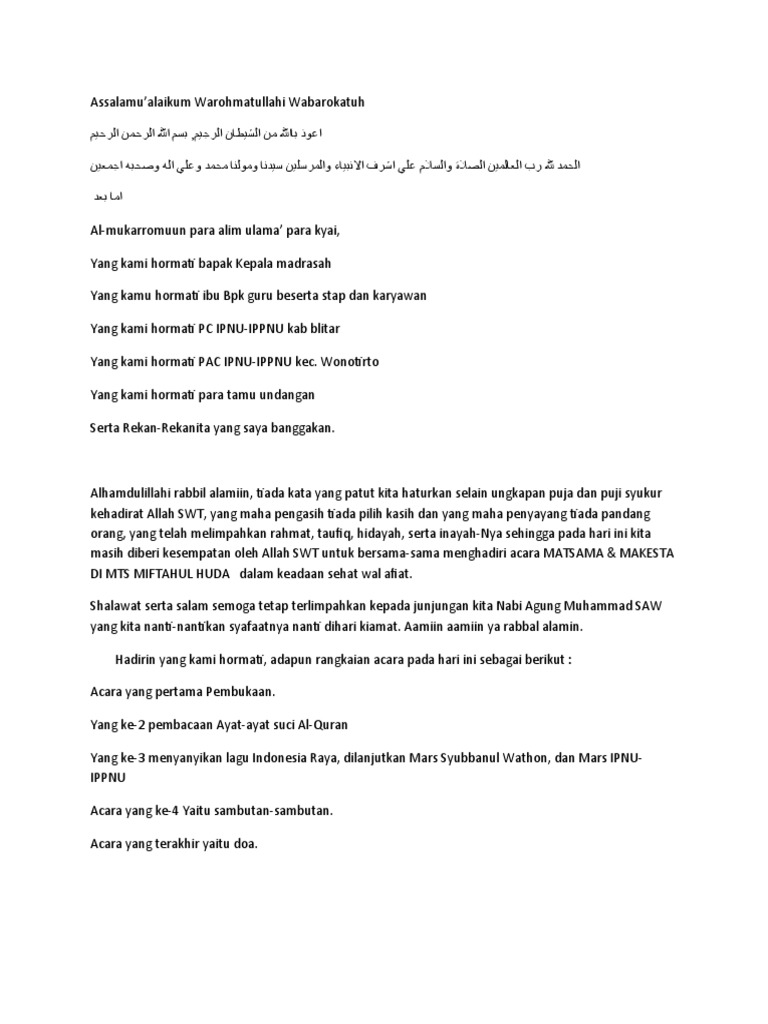 MC Matsama | PDF | Kajian Bahasa Asing | Agama & Spiritualitas