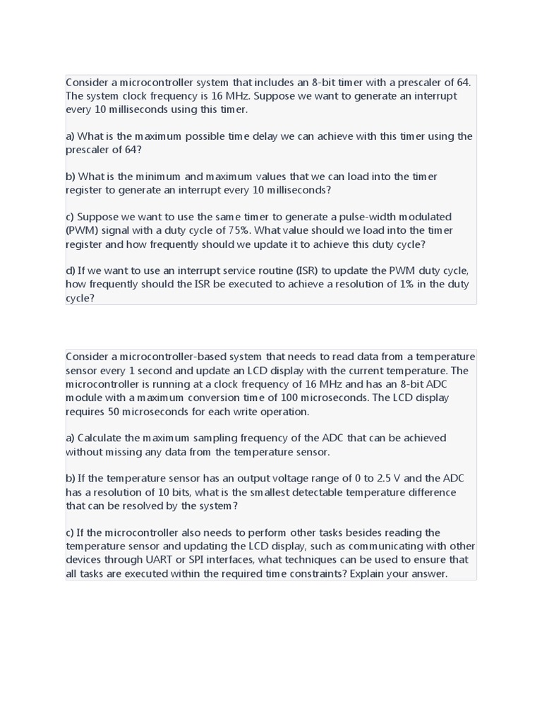 Microcontrollers New | PDF