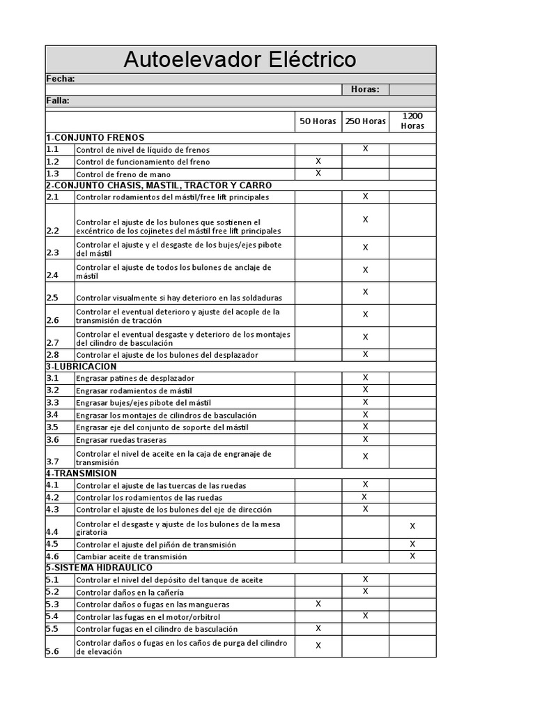 Planes de Mtto. | PDF | Inyección de combustible | Eje