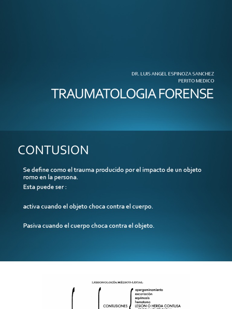 Contusiones Simples | Descargar gratis PDF | Medicina | Especialidades ...
