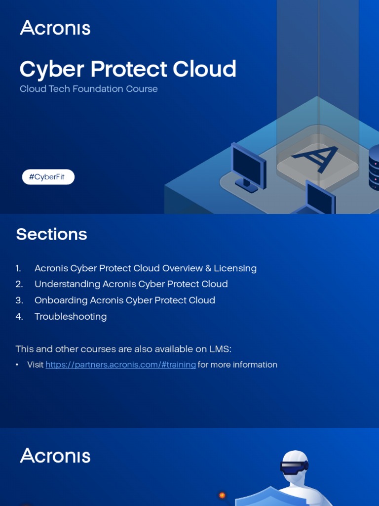 Acronis Cyberfit Cloud Tech Foundation C21 03 Pdf Antivirus Software Backup