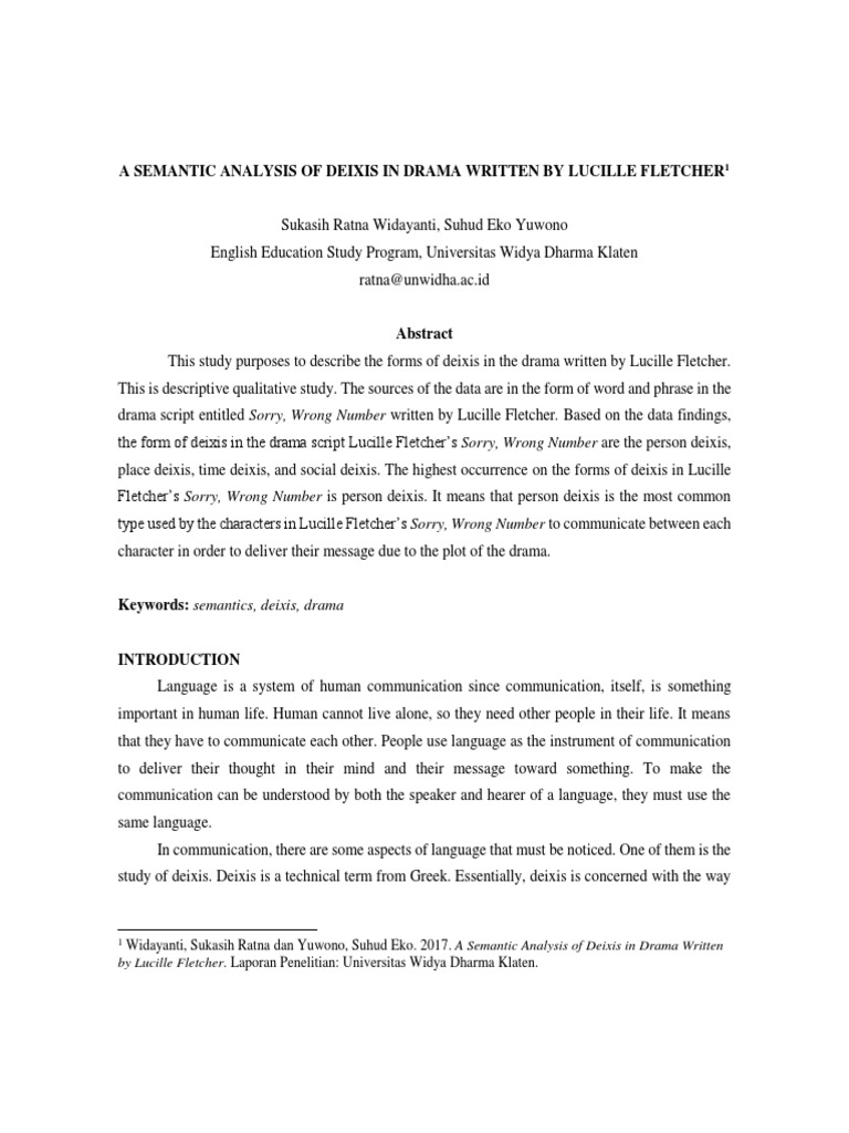 A Semantic Analysis On Drama | PDF | Data Analysis | Qualitative Research