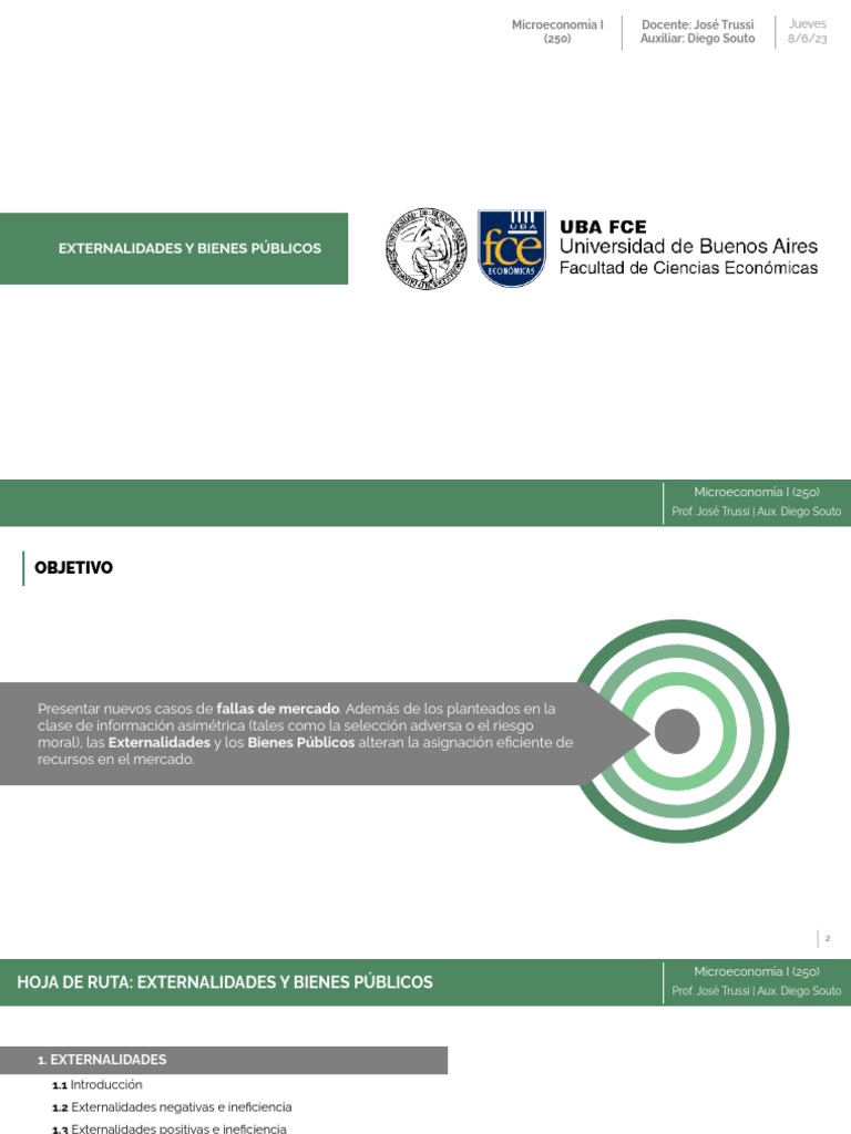 Externalidades y Bienes Públicos | PDF | Exterioridad | Microeconomía