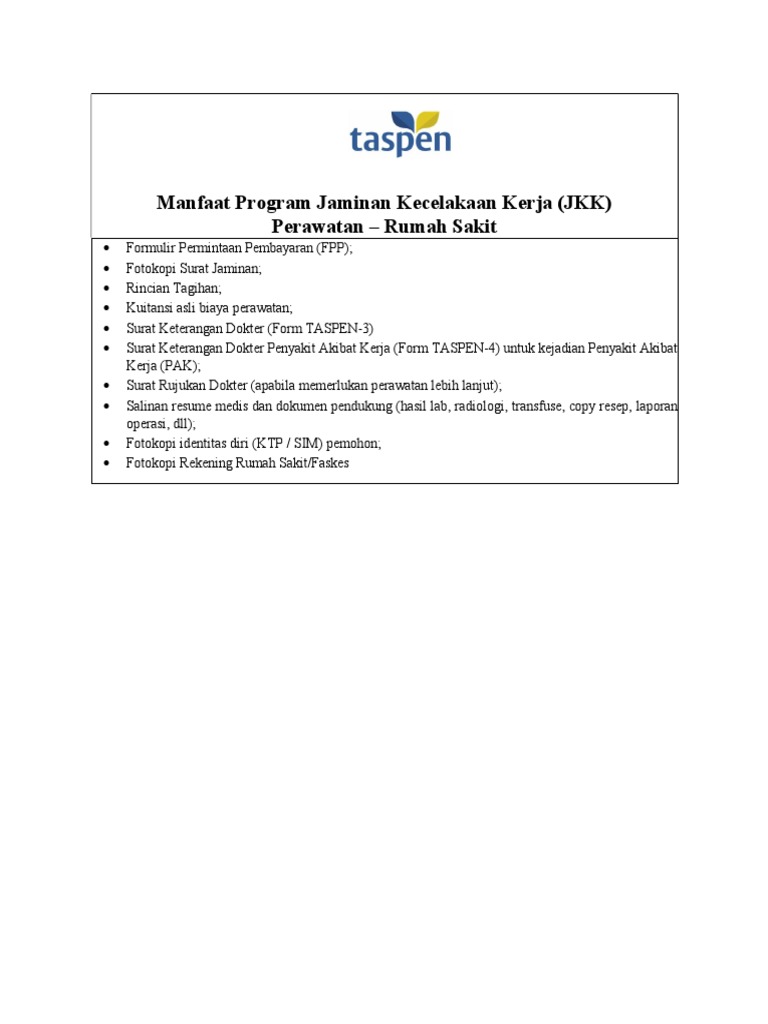 19 JKK Perawatan RS | PDF