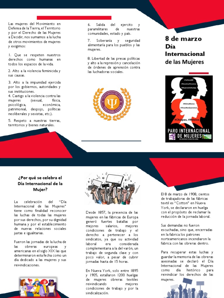 Triptico 8 Marzo | PDF