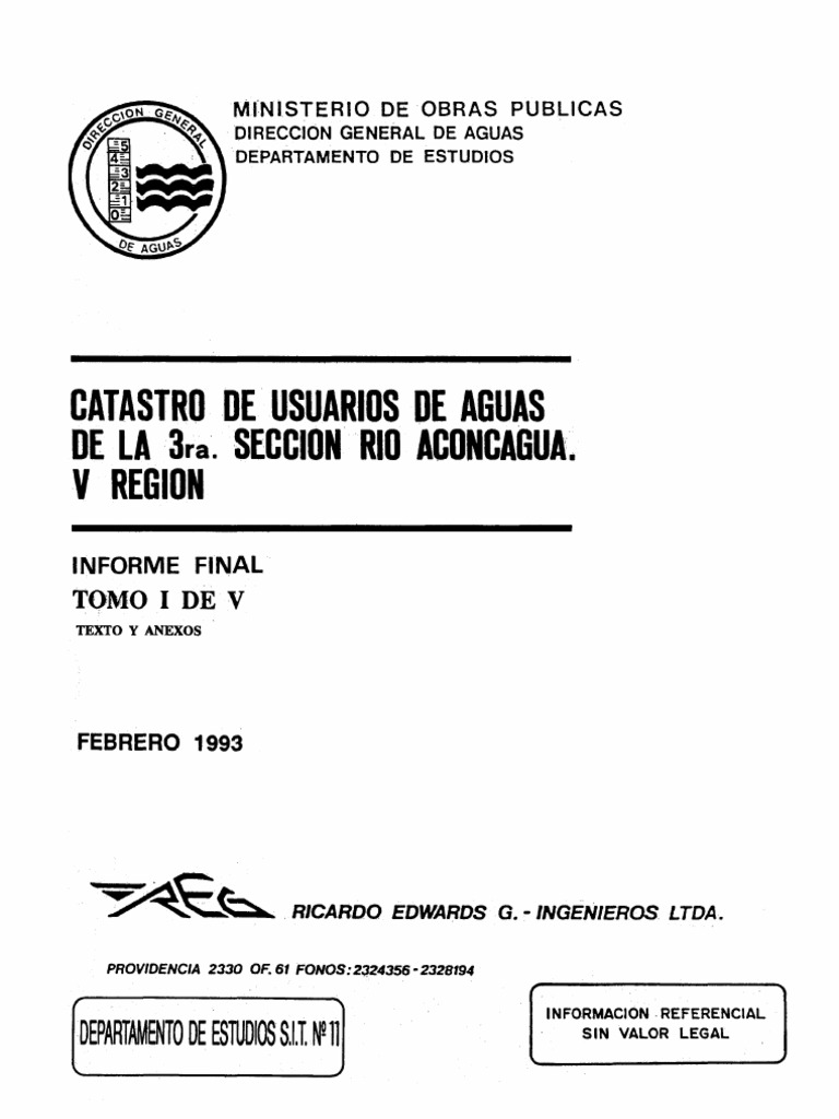 Dga004 - v1 3a Sección Rio Aconcagua | PDF