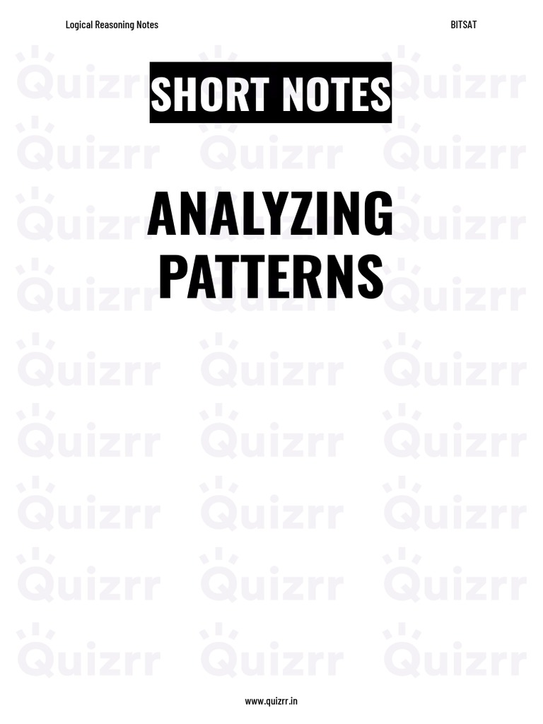 (PDF) Analyzing Patterns - Logical Reasoning | PDF | Reason | Triangle