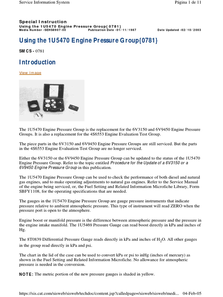 Dokumen - Tips Using The 1u5470 Engine Pressure Group | PDF | Pressure ...