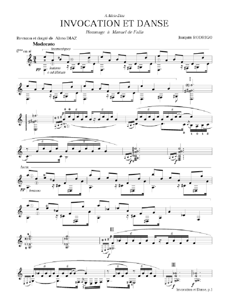 J Rodrigo Invocation y Danza | PDF
