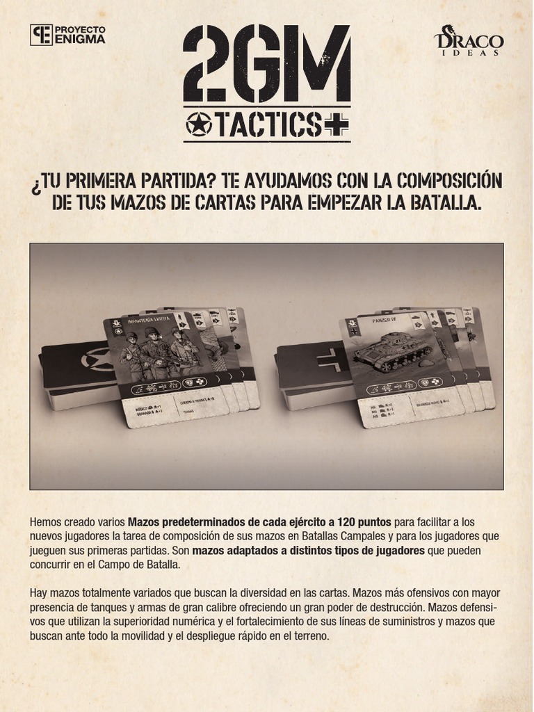 Mazos 2GM PREDEFINIDOS | PDF | Infantería | Vehículos militares