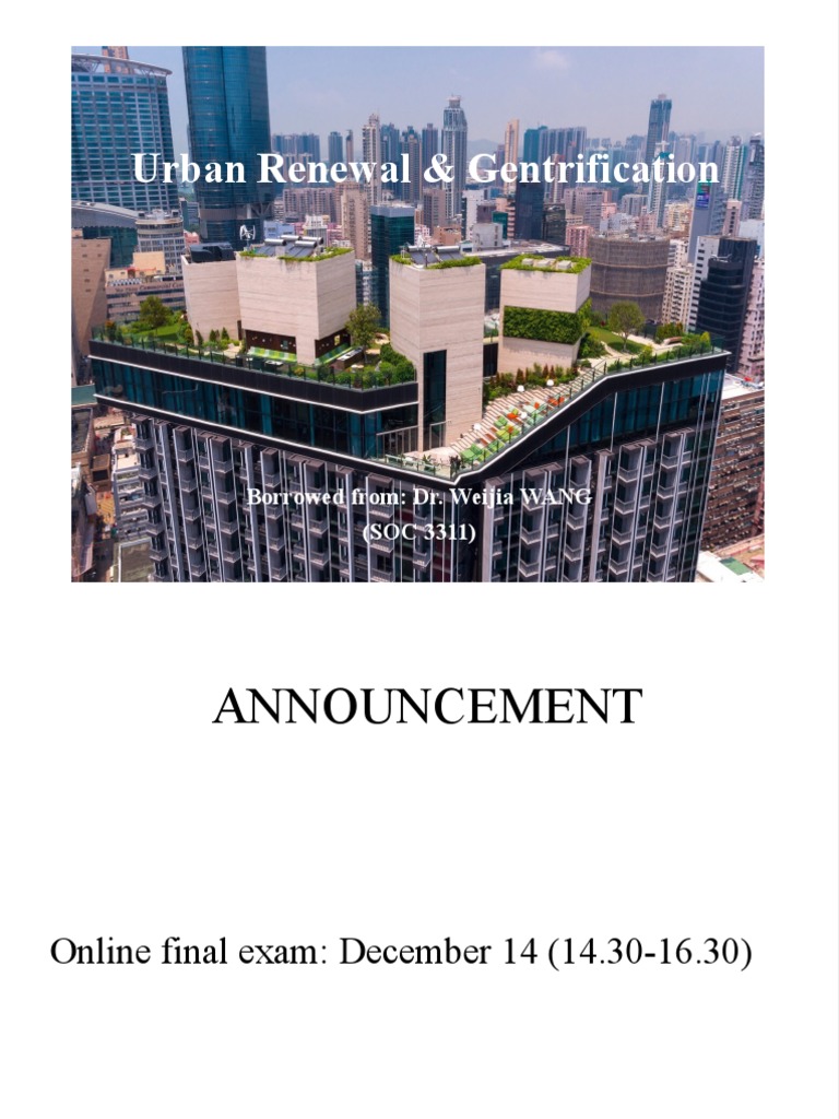 Urban Renewal and Gentrification Explained | PDF | Urban Renewal ...