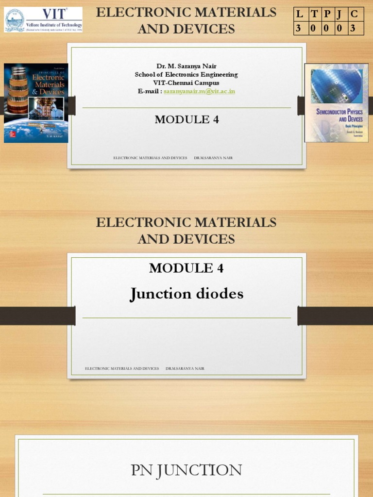 EMD Module 4 | PDF | P–N Junction | Semiconductors