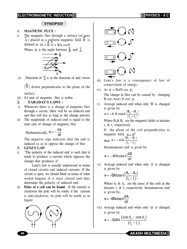 Electro Magnetic Induction (FINAL Object - 2 | Download Free PDF | Inductance | Inductor