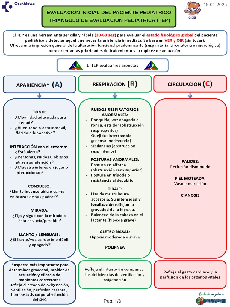 Apariencia Respiración Circulación: Evaluación Inicial Del Paciente ...