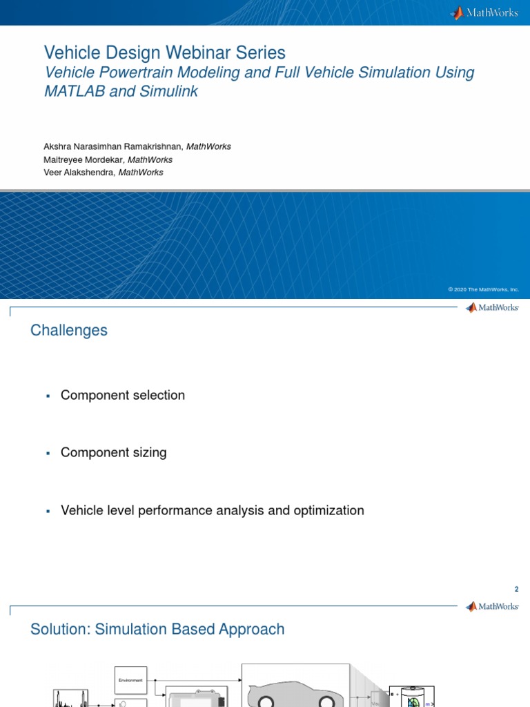 Math Works Web in Ar Power Train Full Vehicles | PDF | Matlab | Simulation