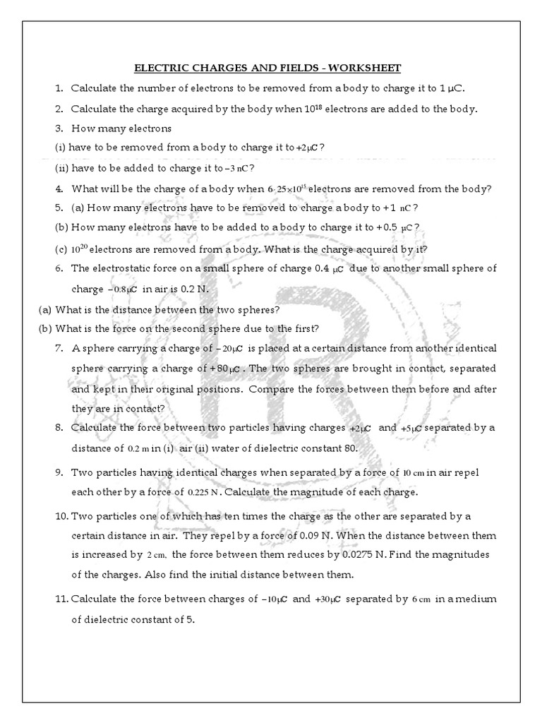 Electric Charges and Fields | PDF | Electric Charge | Electron