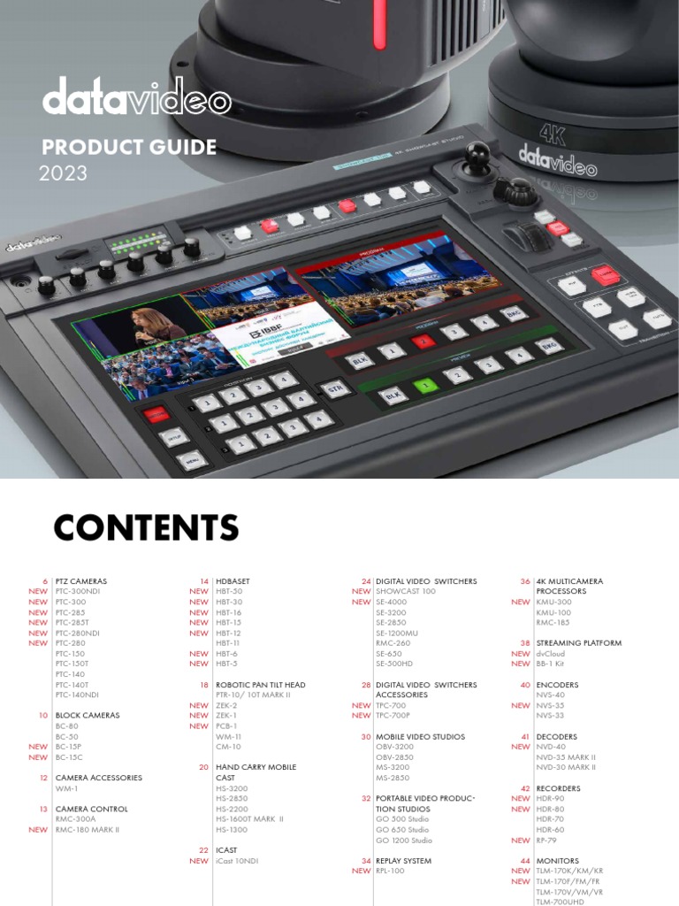 Datavideo 20023 | PDF | Hdmi | Streaming Media