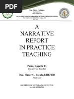 Narrative Report (Teachers' Day Celebration) | PDF | Educational ...